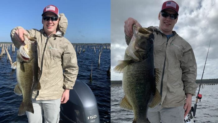 December Rodman Reservoir Fishing for Florida Largemouth Bass